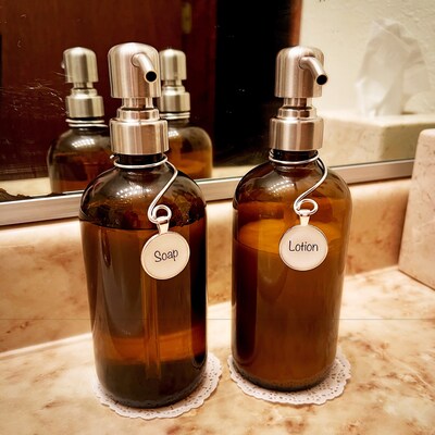 Hand Soap Dish Soap Tags Gold Tags Kitchen Soap Dispenser Tags Labels ...