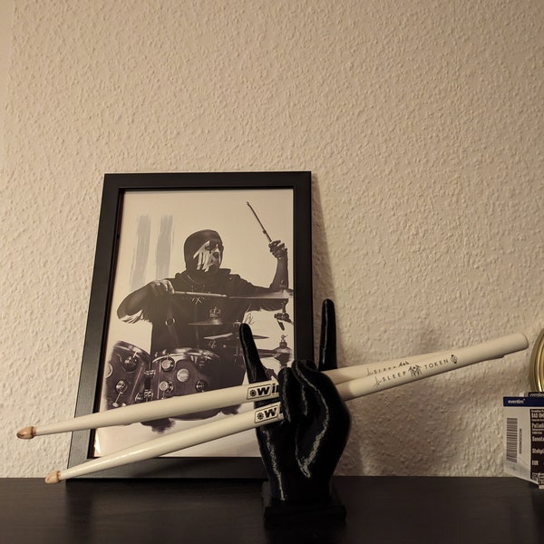 Drumstick Display rock Wall Wall Holder for E.g. Personalized Sticks 3D ...