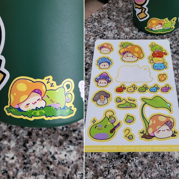 Maplestory // Vinyl Sticker Sheet - Etsy