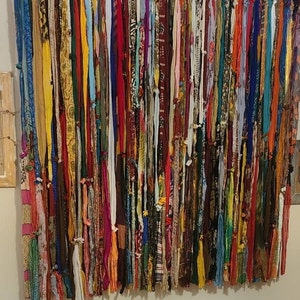 Bohemian Rag Chop Valance | Etsy