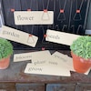 GARDEN Flash Cards LARGE Vintage Inspired Word Flashcard SET of 8 ...