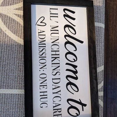 Welcome to Daycare Sign, Daycare Sign, Daycare Provider Gift, Daycare ...