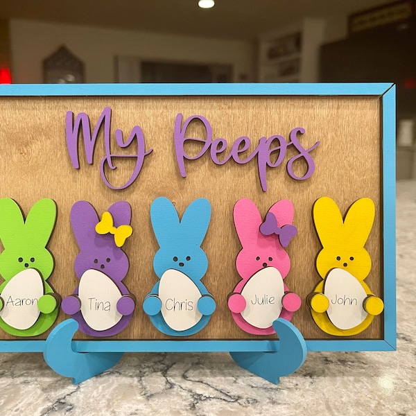 My Peeps, Personalized Sign Also "our Peeps" Available on the File ...