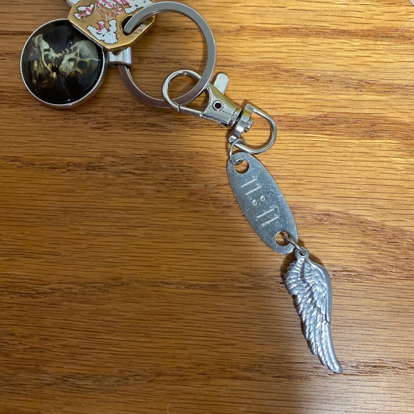 555 Angel Wing Keychain ---- Angel Wings - Etsy