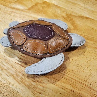 Turtle Bag Charm Pattern Leathercraft Pattern & Tutorial PDF Ai EPS SVG ...
