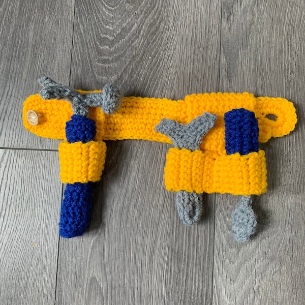 Crochet Tool Belt Toy Pattern: Hammer, Wrench, Screwdriver (PDF Pattern ...