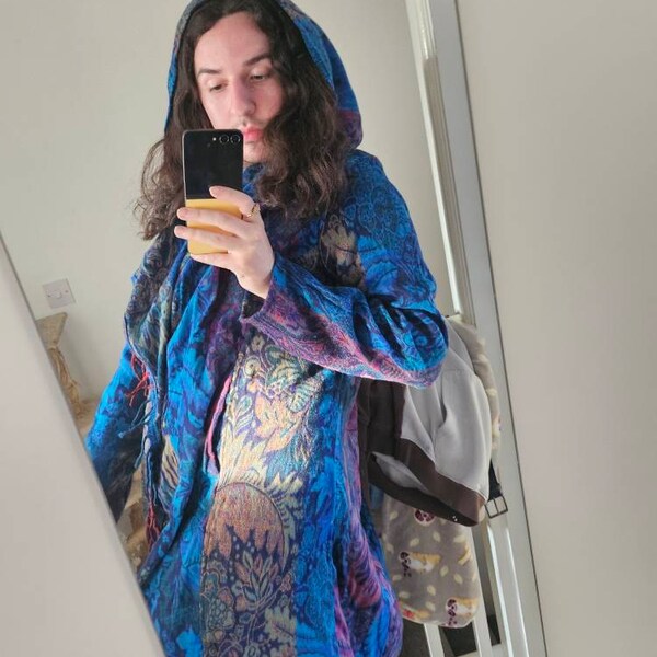 The Enchantment Cloak • Hooded Festival Blanket Cloak • Unisex Paisley ...