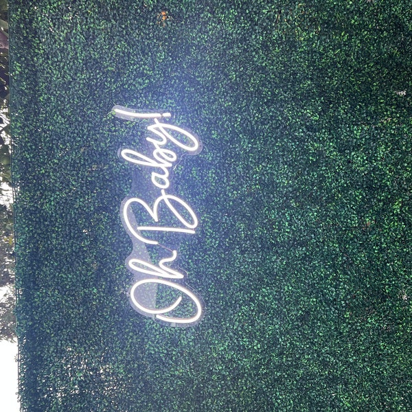 Oh Baby Neon Sign Custom Wall Decor, Led Sign Personalized Gifts for ...