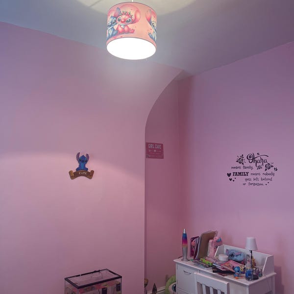 Stitch Lilo Stitch Angel Cute Ceiling Light Shade or Table Lampshade 8 ...
