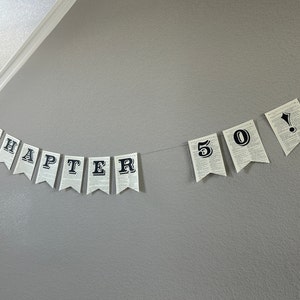 Birthday Banner, Bookish Party Decor, Bookworm Gift, Book Themed, Book ...