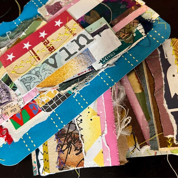 Scrap Pack, Paper Destash, Collage Fodder, Snippets, Ephemera ...