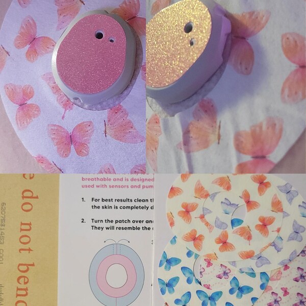 Set of 12 Butterfly Freestyle Libre 1 & 2 Diabetes Sensor Stickers ...