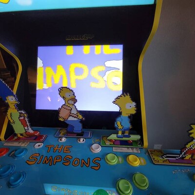The Simpsons Arcade Sprites Video Game Inspired - Etsy