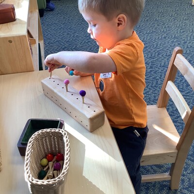 Block of Holes Fine Motor Activity - Etsy