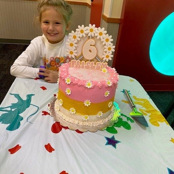 Groovy Cake Topper | Flower Child Cake Topper | Groovy Centerpiece ...