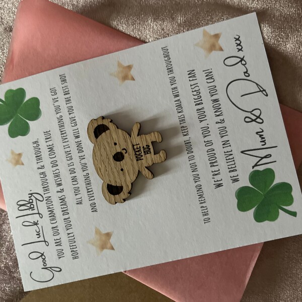 GOOD LUCK HUG/ Sporting Race, Competition, Exam Good Luck/ Wishing You ...