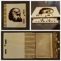 Laser Cut Book Box Laser Cut Files SVG, DXF, CDR Vector Plans, Laser ...