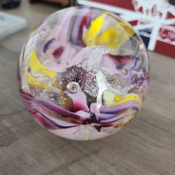 Memorial Glass Orb, Cremation Glass, Keepsake, Rainbow Bridge, Loved ...
