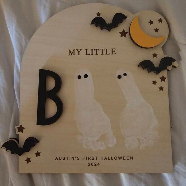 Personalized DIY Halloween Keepsake Baby's First Halloween, Footprint ...