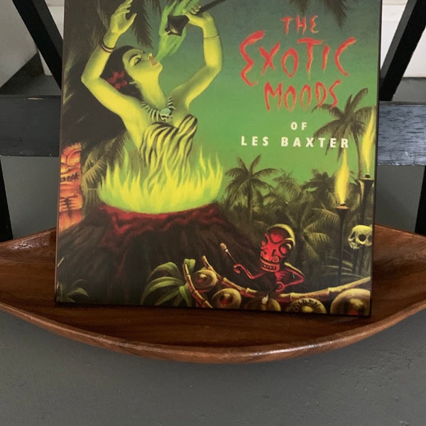 Exotic Moods Les Baxter Exotica Lp Art Decoupaged on Wood - Etsy