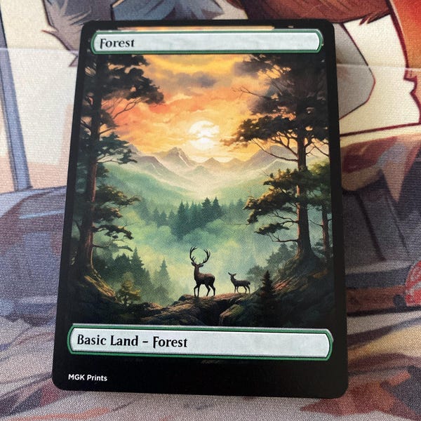 Scenic Art Trees and Sun Playmat High Quality and Detailed Art Playmat ...