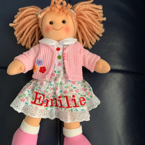 Personalised Rag Doll Clothes to Fit Our 34 Cm Ragdolls. Any Name. Add ...