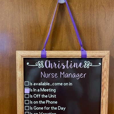 Nurse Manager,custom Nurse Office Door Sign,nurse's Station,nurse Decor ...