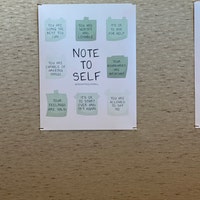 Note to Self Digital Mental Health Poster, Self Love, Self Care ...