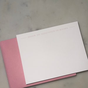 Custom Stationery Note Cards With Border / Personalized - Etsy