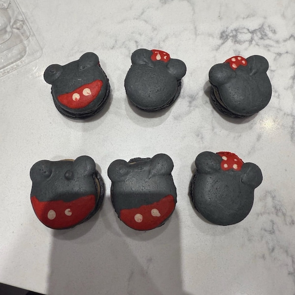 Mouse French Macarons 6, 12 or 24 - Choose Your Flavors - Edible ...