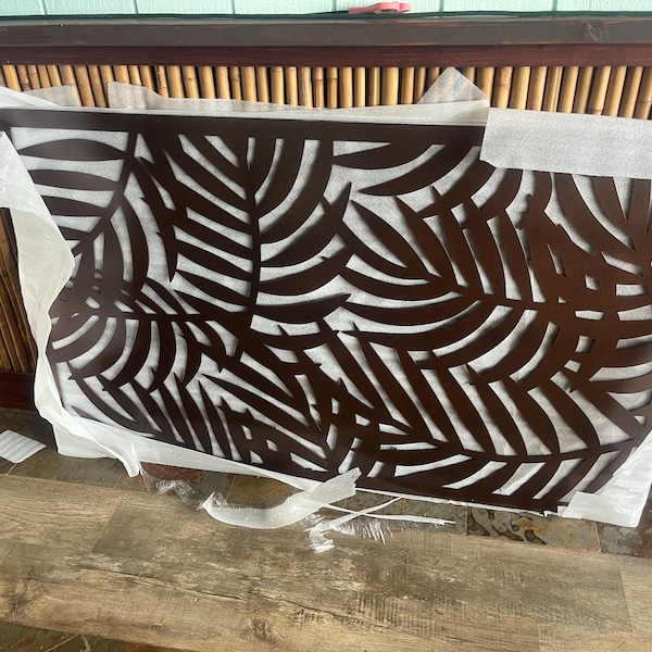 Metal Privacy Screen for Garden, Outdoor Decorative Aluminum Panel ...