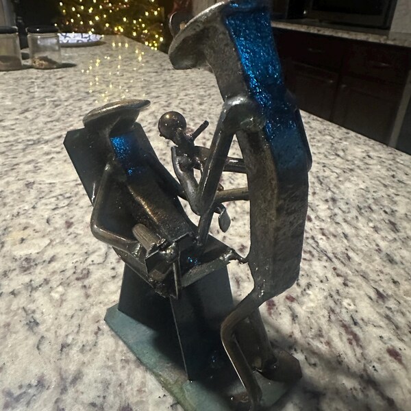 OB Gyn | Metal Art | Obstetrician Figurine | Railroad Spike Art | Metal ...