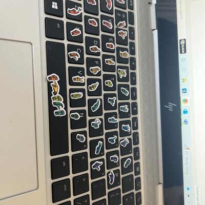 37 ASL Alphabet Keyboard Stickers Sign Language Stickers - Etsy