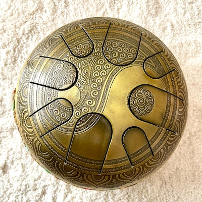 Beautiful OM Carving Happy Drum steel Drum/handpan Musical Instrument ...