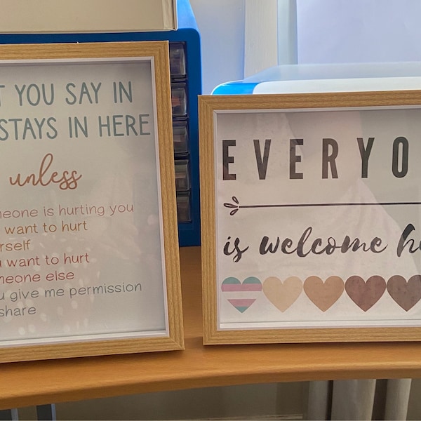 Printable Wall Art, Everyone Welcome, Diversity, Classroom Poster ...