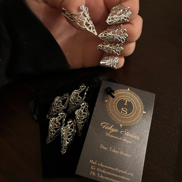 Nail Ring Claws, Finger Armor Set Wudu Nails Rings, Fingertip Ring ...