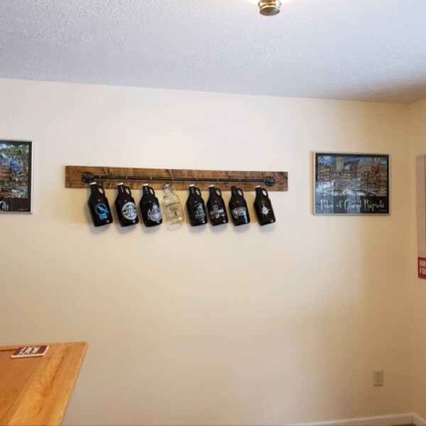 Growler Rack Display, Storage and Organization – Perfect Gift for Craft ...