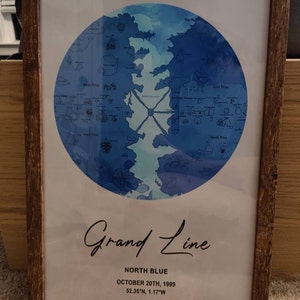 One Piece Anime World Map - Etsy