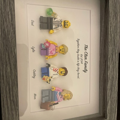 Personalized Mini Me Minifigure Frame. for up to 5 Figures. Last Day ...