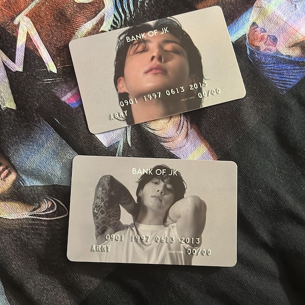 BANK of JK CARD | Jungkook Bts Bangtan Photocard - Etsy