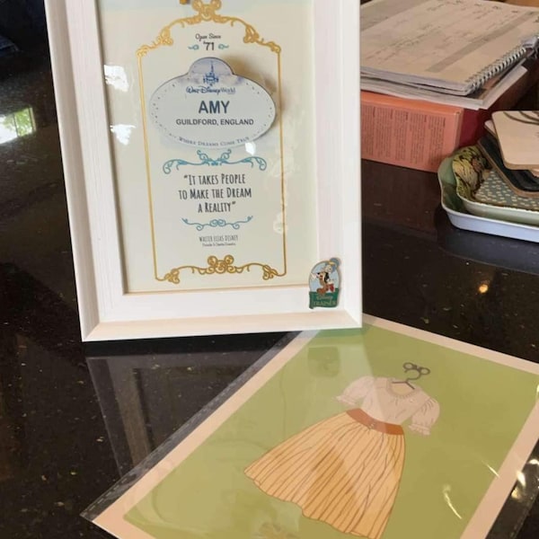 Cast Member Name Tag Display Frame and Print | Casting Agency Door ...