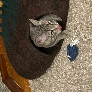 Felted Cat Bed TUTORIAL / Cat Cave Pattern. Instant PDF Download. Wet ...