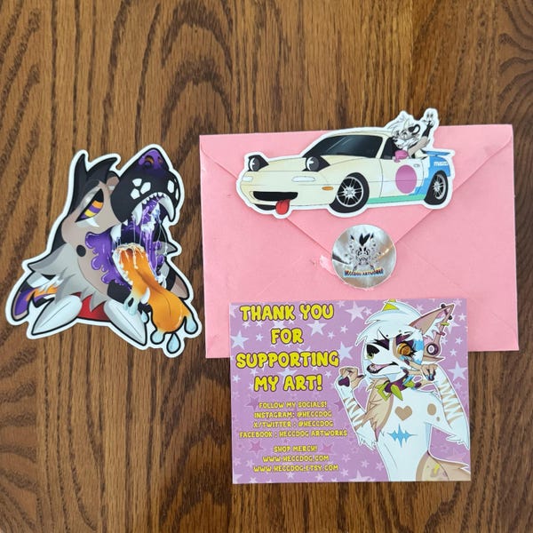 Maw Shot Furry Vinyl Sticker Cars, Laptops, Water Bottles, Decorative ...