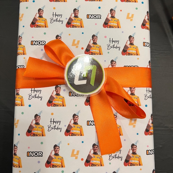 Checo Perez Wrapping Paper, Gift Wrapping Sergio Perez Paper, F1, F1 ...