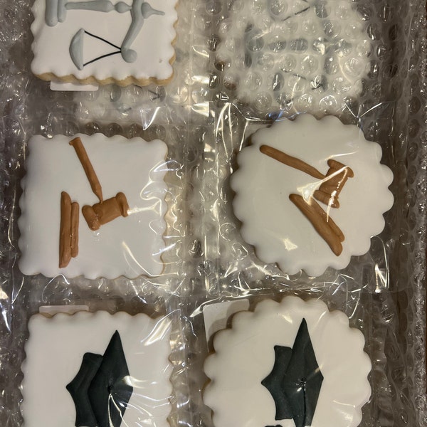 Law School Graduation Decorated Sugar Cookies, 1 Dozen Cookies, Cookie ...