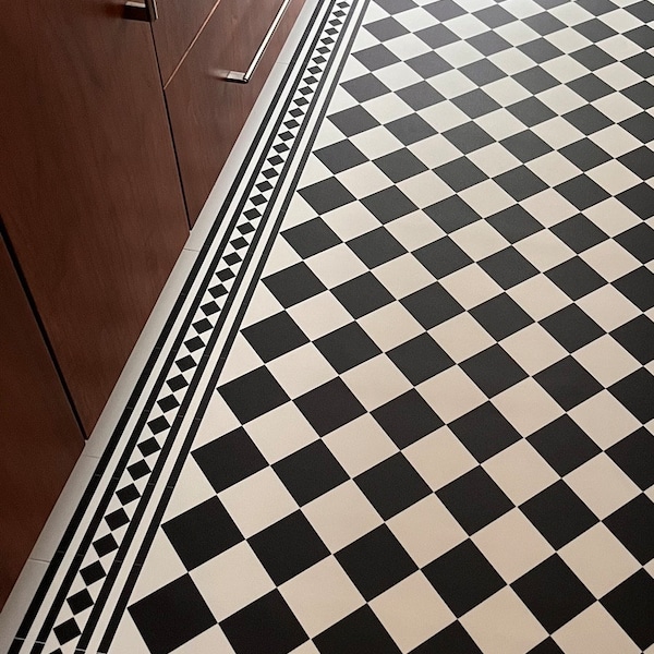 PVC Kitchen Mat, Vinyl Kitchen Mat, Modern Kitchen Floor Accessory, Non ...