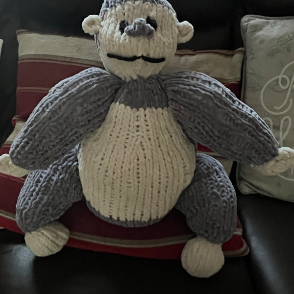 Simon the Gorilla - Digital PDF Knitting Pattern - Etsy