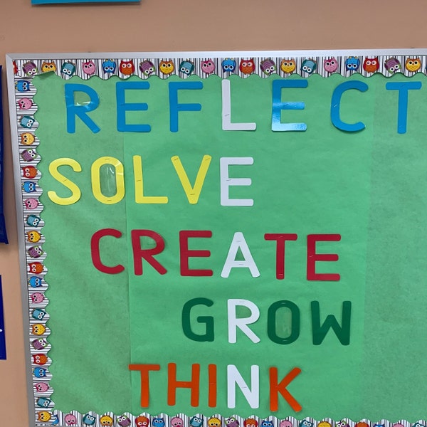 Growth Mindset Bulletin Board, School, Die Cut Letters, Paper Letters ...