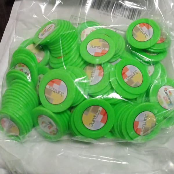 Custom Plastic Tokens Printed With Your Full Color Design - Add Your ...