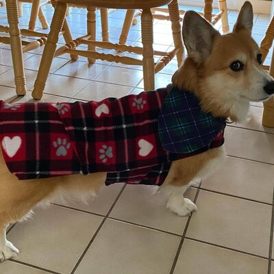 Corgi Fleece Sweater - Etsy